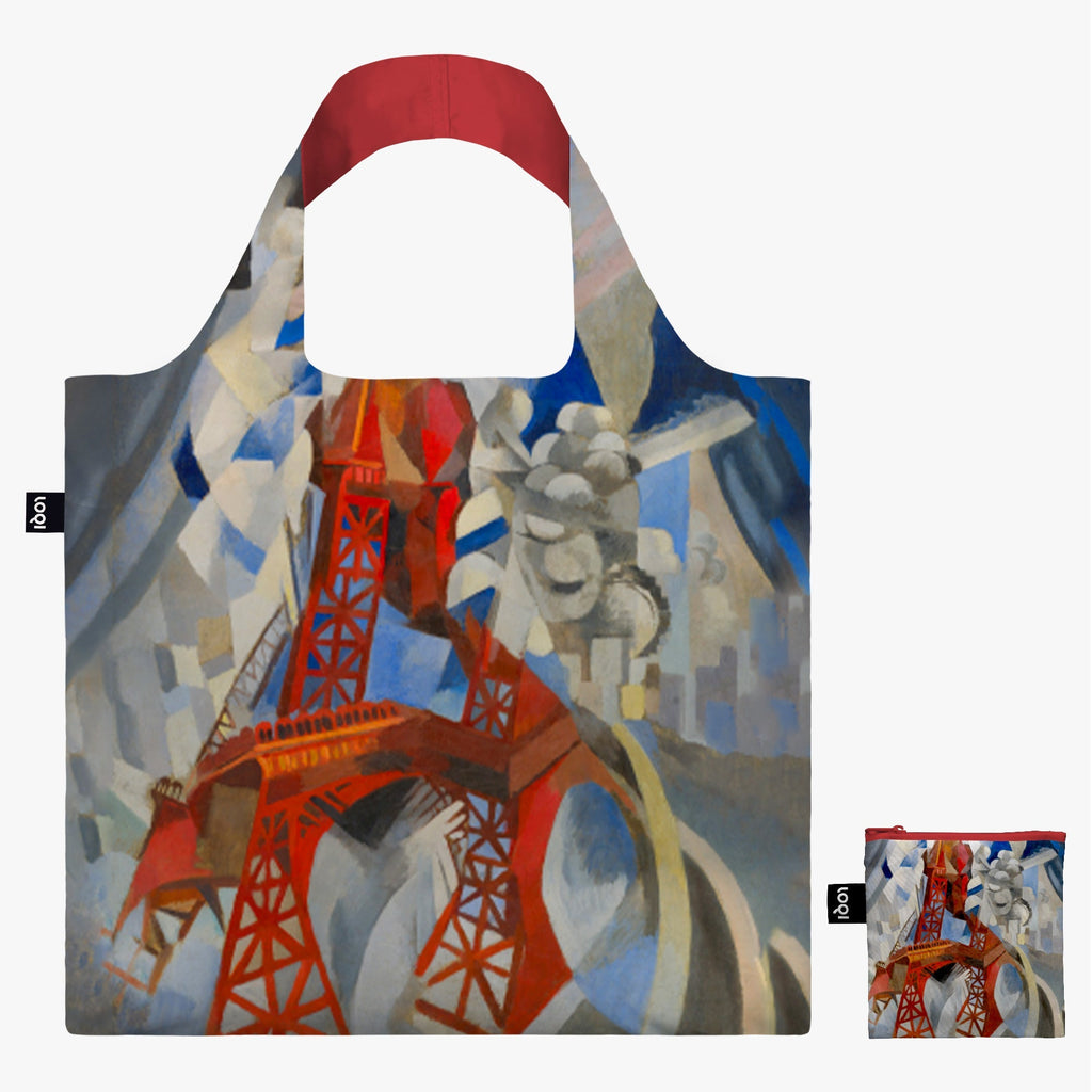 ROBERT DELAUNAY Red Eiffel Tower Recycled Bag – LOQI